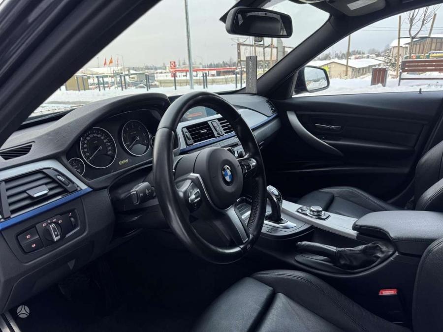Black BMW 320 2015 in Vilnius, with an engine capacity of 2.00 L and mileage of 245 thousand km for 9700 €, photo 14 on AUTOMOTO.COM.LV