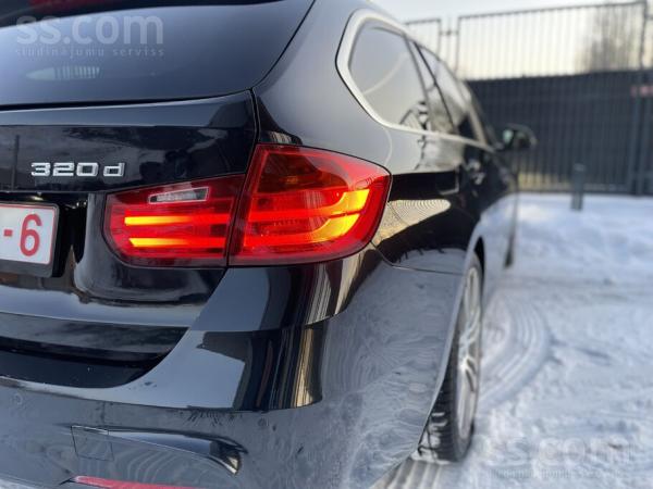 Black BMW 320 2015 in Tukums, with an engine capacity of 2.00 L and mileage of 260 thousand km for 10990 €, photo 6 on AUTOMOTO.COM.LV