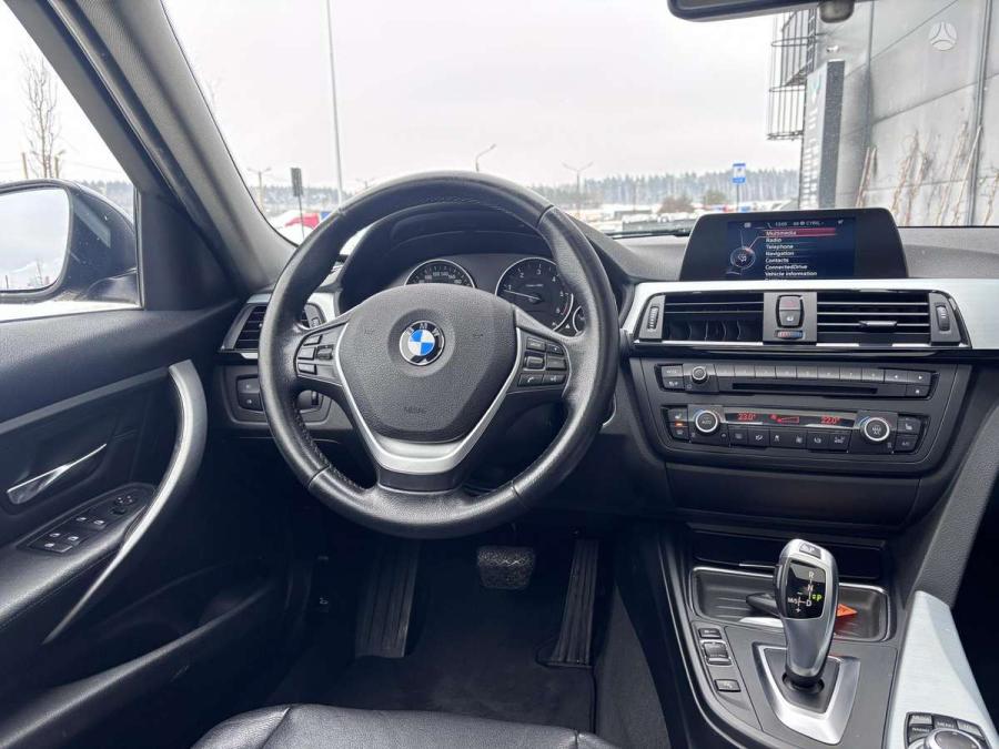 Black BMW 320 2015 in Vilnius, with an engine capacity of 2.00 L and mileage of 335 thousand km for 8400 €, photo 11 on AUTOMOTO.COM.LV