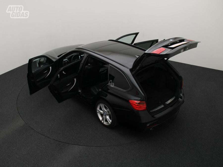 Black BMW 320 2015 in Vilnius, with an engine capacity of 2.00 L and mileage of 189 thousand km for 13399 €, photo 13 on AUTOMOTO.COM.LV