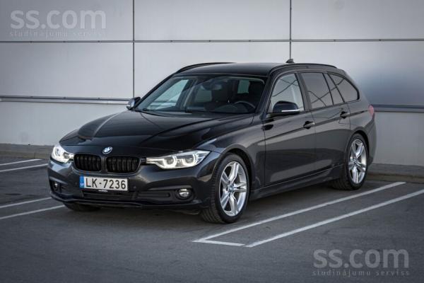 Black BMW 320 2015 in Riga, with an engine capacity of 2.00 L and mileage of 296 thousand km for 10990 €, photo 1 on AUTOMOTO.COM.LV
