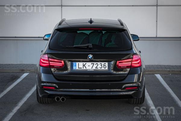 Black BMW 320 2015 in Riga, with an engine capacity of 2.00 L and mileage of 296 thousand km for 10990 €, photo 5 on AUTOMOTO.COM.LV