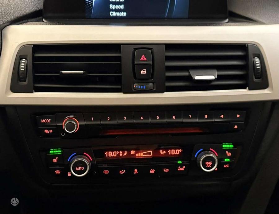 Black BMW 320 2015 in Marijampole, with an engine capacity of 2.00 L and mileage of 204 thousand km for 7999 €, photo 10 on AUTOMOTO.COM.LV