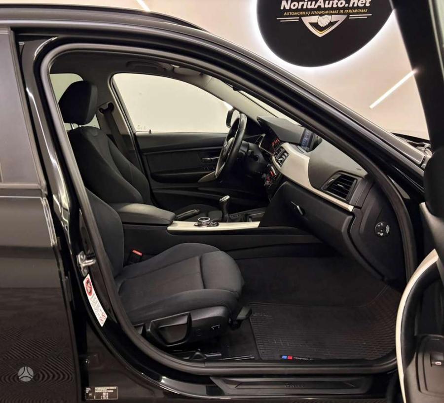 Black BMW 320 2015 in Marijampole, with an engine capacity of 2.00 L and mileage of 204 thousand km for 7999 €, photo 13 on AUTOMOTO.COM.LV