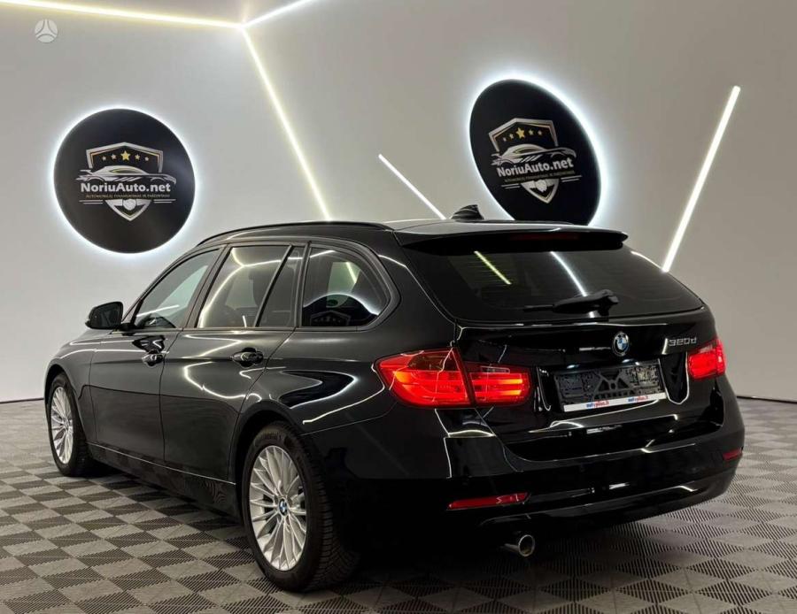 Black BMW 320 2015 in Marijampole, with an engine capacity of 2.00 L and mileage of 204 thousand km for 7999 €, photo 28 on AUTOMOTO.COM.LV
