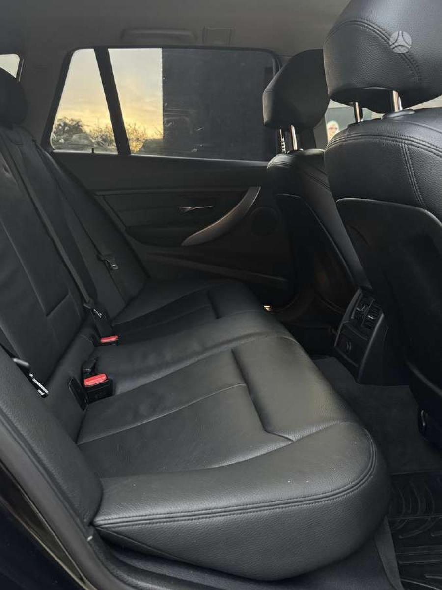 Black BMW 320 2015 in Kaisiadorys, with an engine capacity of 2.00 L and mileage of 290 thousand km for 8550 €, photo 10 on AUTOMOTO.COM.LV