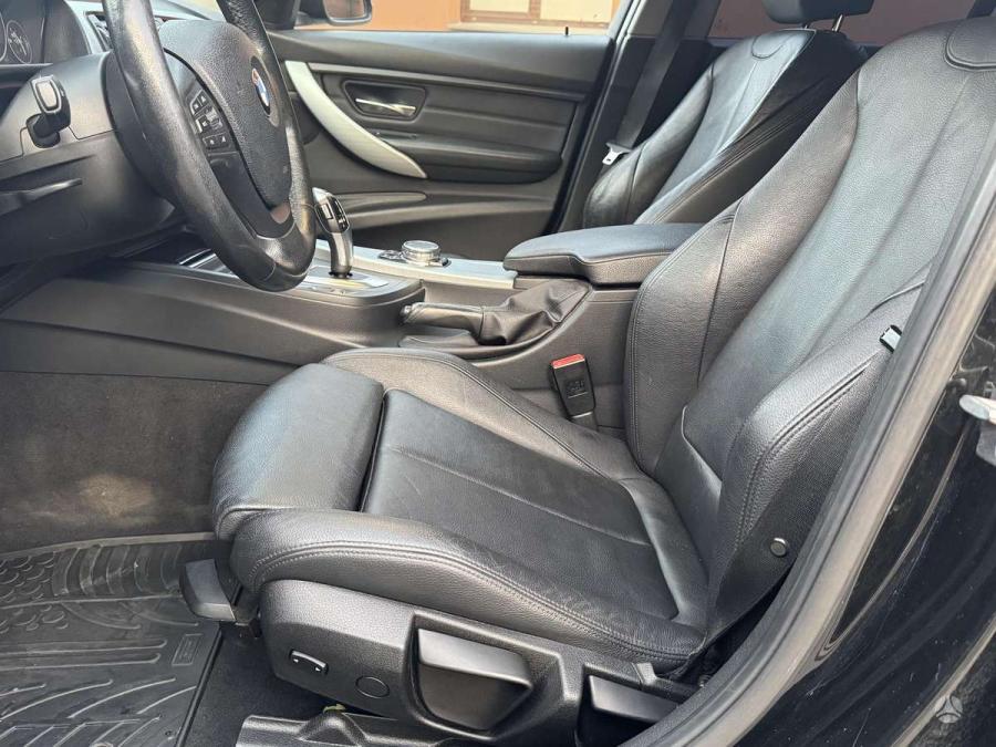 Black BMW 320 2015 in Kaisiadorys, with an engine capacity of 2.00 L and mileage of 290 thousand km for 8550 €, photo 12 on AUTOMOTO.COM.LV