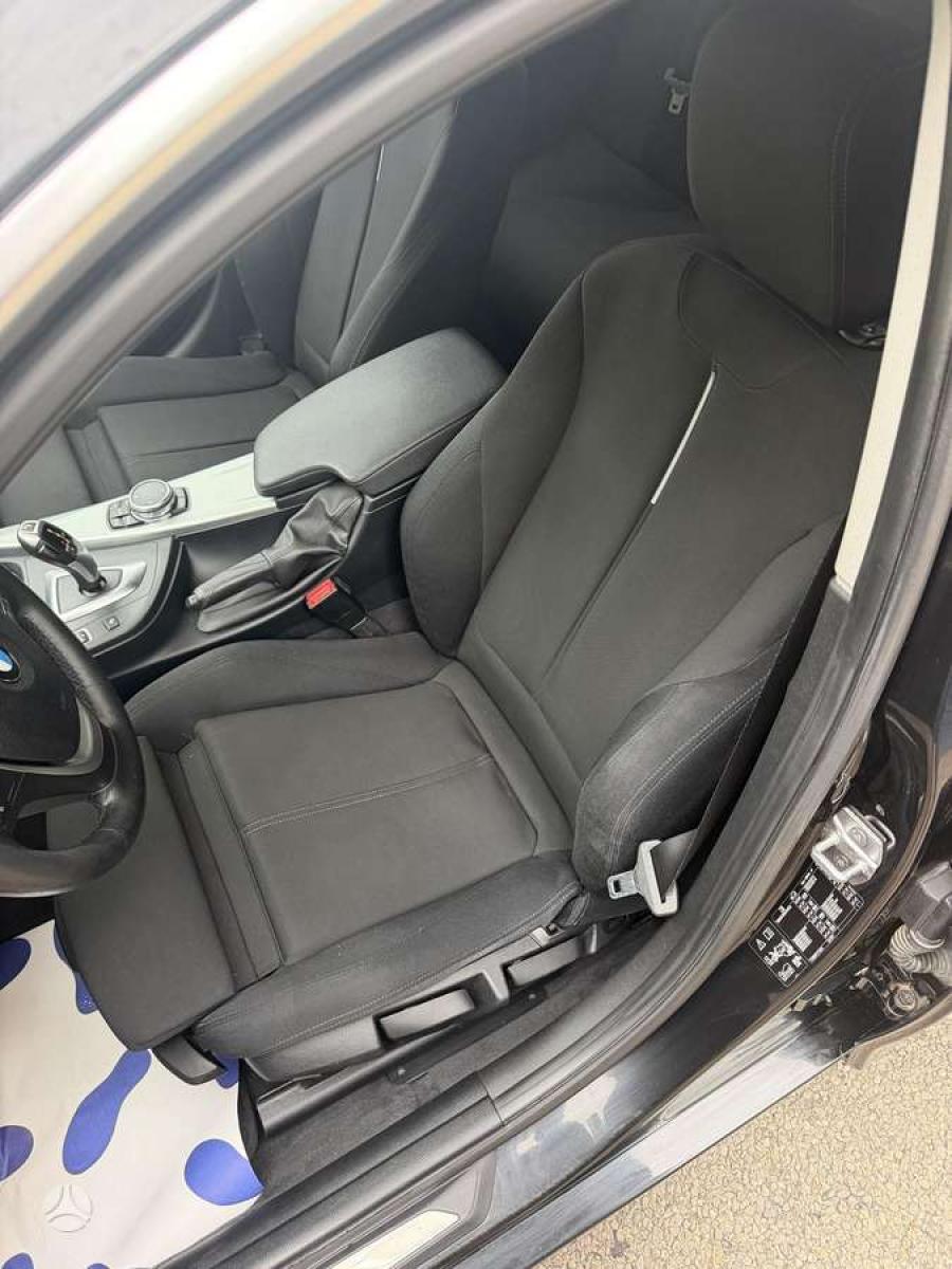Black BMW 320 2015 in Panevezys, with an engine capacity of 2.00 L and mileage of 275 thousand km for 8300 €, photo 28 on AUTOMOTO.COM.LV