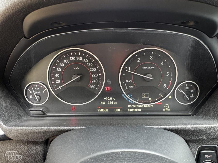 Black BMW 320 2015 in Marijampole, with an engine capacity of 2.00 L and mileage of 250 thousand km for 7500 €, photo 14 on AUTOMOTO.COM.LV