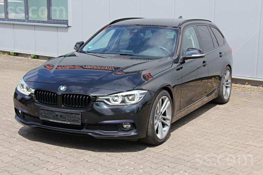 Black BMW 320 2016 in Riga, with an engine capacity of 2.00 L and mileage of 0 thousand km for 21950 €, photo 1 on AUTOMOTO.COM.LV