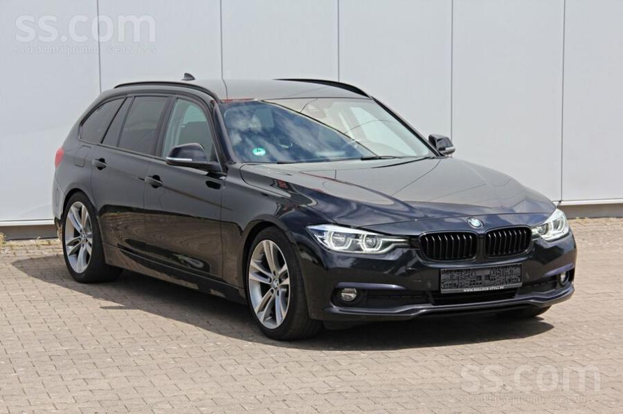 Black BMW 320 2016 in Riga, with an engine capacity of 2.00 L and mileage of 0 thousand km for 21950 €, photo 2 on AUTOMOTO.COM.LV