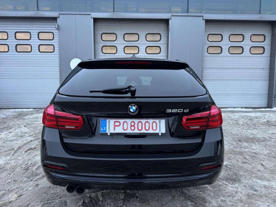 Black BMW 320 2016 in Vilnius, with an engine capacity of 2.00 L and mileage of 289 thousand km for 9999 €, photo 8 on AUTOMOTO.COM.LV