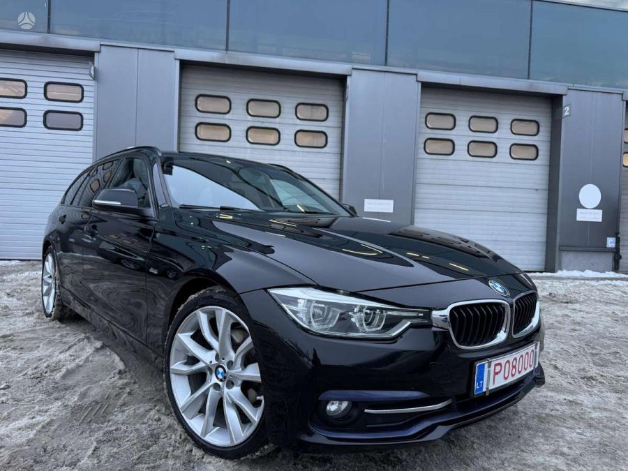 Black BMW 320 2016 in Vilnius, with an engine capacity of 2.00 L and mileage of 289 thousand km for 9999 €, photo 16 on AUTOMOTO.COM.LV