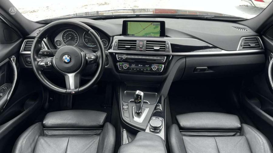 Black BMW 320 2016 in Ukmerge, with an engine capacity of 2.00 L and mileage of 280 thousand km for 10900 €, photo 11 on AUTOMOTO.COM.LV