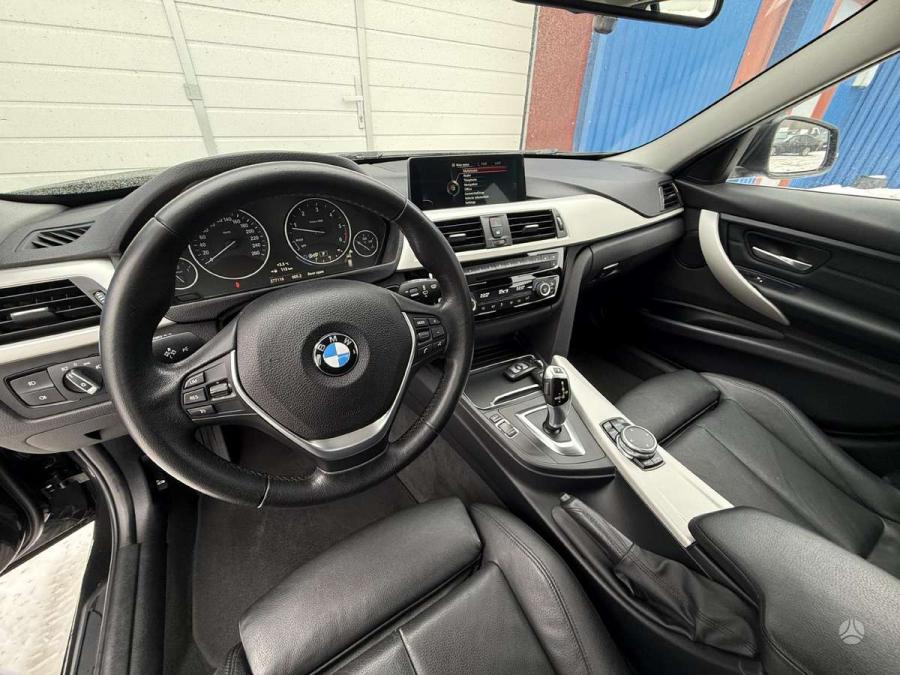 Black BMW 320 2016 in Prienai, with an engine capacity of 2.00 L and mileage of 277 thousand km for 9700 €, photo 13 on AUTOMOTO.COM.LV