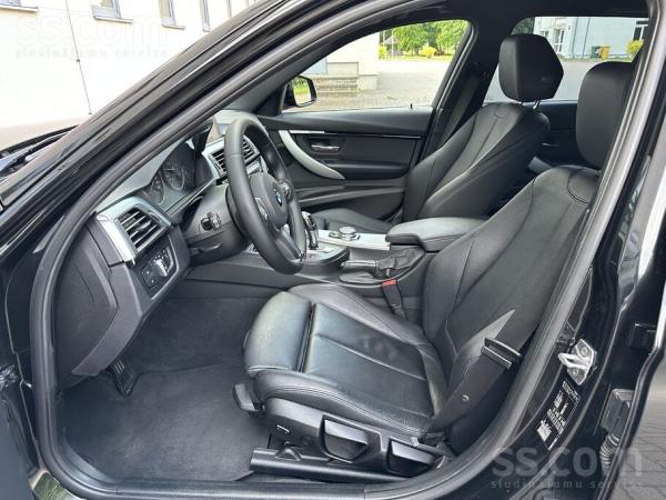 Black BMW 320 2016 in Jelgava, with an engine capacity of 2.00 L and mileage of 263 thousand km for 13850 €, photo 9 on AUTOMOTO.COM.LV