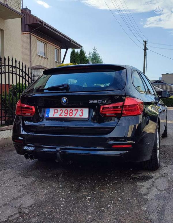 Black BMW 320 2016 in Marijampole, with an engine capacity of 2.00 L and mileage of 320 thousand km for 7300 €, photo 2 on AUTOMOTO.COM.LV