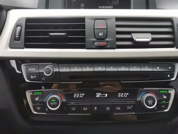 Black BMW 320 2016 in Kuldiga, with an engine capacity of 2.00 L and mileage of 242 thousand km for 10800 €, photo 8 on AUTOMOTO.COM.LV