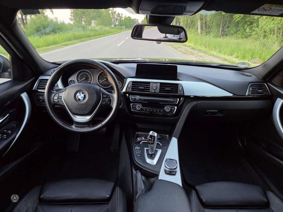 Black BMW 320 2016 in Kaunas, with an engine capacity of 2.00 L and mileage of 246 thousand km for 10500 €, photo 14 on AUTOMOTO.COM.LV