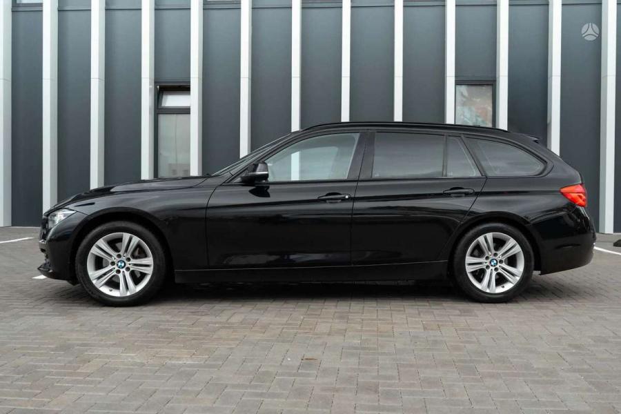 Black BMW 320 2016 in Vilnius, with an engine capacity of 2.00 L and mileage of 289 thousand km for 9850 €, photo 6 on AUTOMOTO.COM.LV