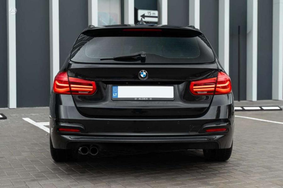 Black BMW 320 2016 in Vilnius, with an engine capacity of 2.00 L and mileage of 289 thousand km for 9850 €, photo 8 on AUTOMOTO.COM.LV