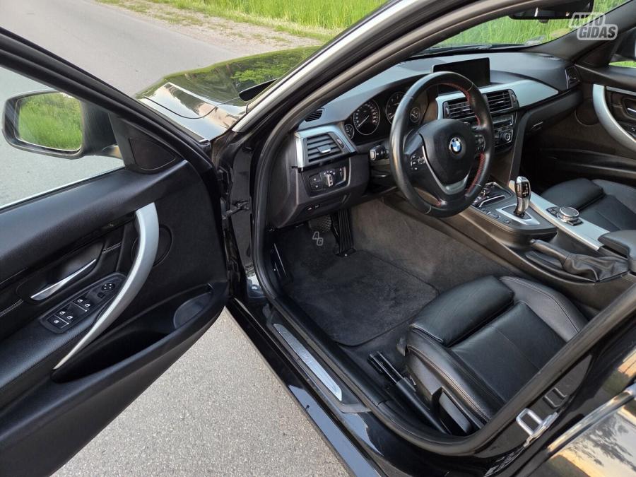 Black BMW 320 2016 in Kaunas, with an engine capacity of 2.00 L and mileage of 246 thousand km for 10650 €, photo 10 on AUTOMOTO.COM.LV
