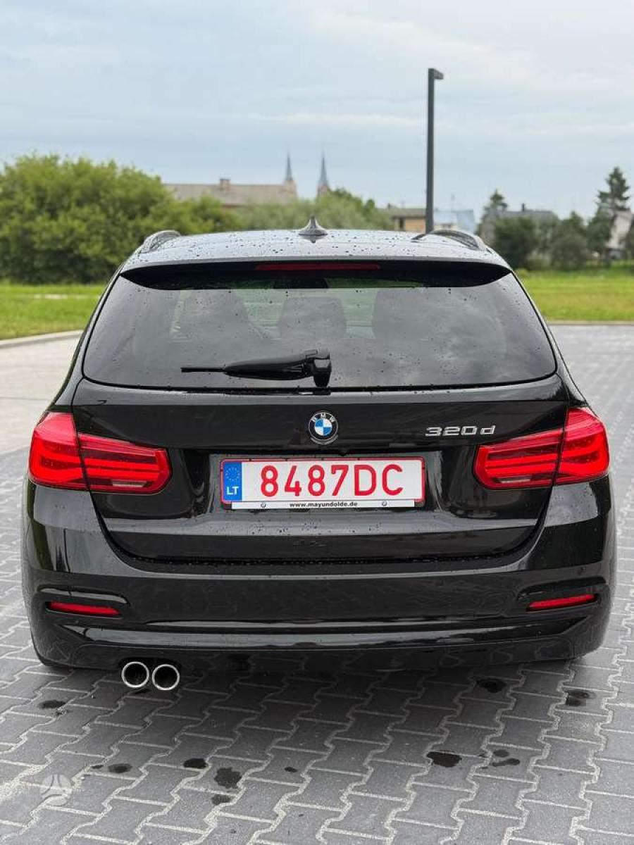 Black BMW 320 2016 in Jurbarkas, with an engine capacity of 2.00 L and mileage of 222 thousand km for 11700 €, photo 5 on AUTOMOTO.COM.LV