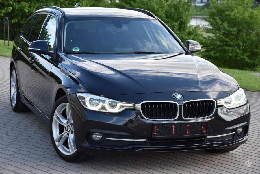 Black BMW 320 2016 in Vilnius, with an engine capacity of 2.00 L and mileage of 269 thousand km for 9300 €, photo 3 on AUTOMOTO.COM.LV