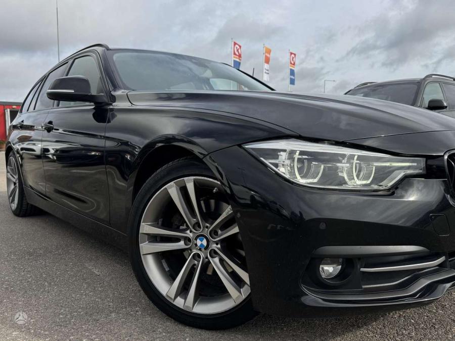 Black BMW 320 2016 in Vilnius, with an engine capacity of 2.00 L and mileage of 287 thousand km for 11390 €, photo 6 on AUTOMOTO.COM.LV