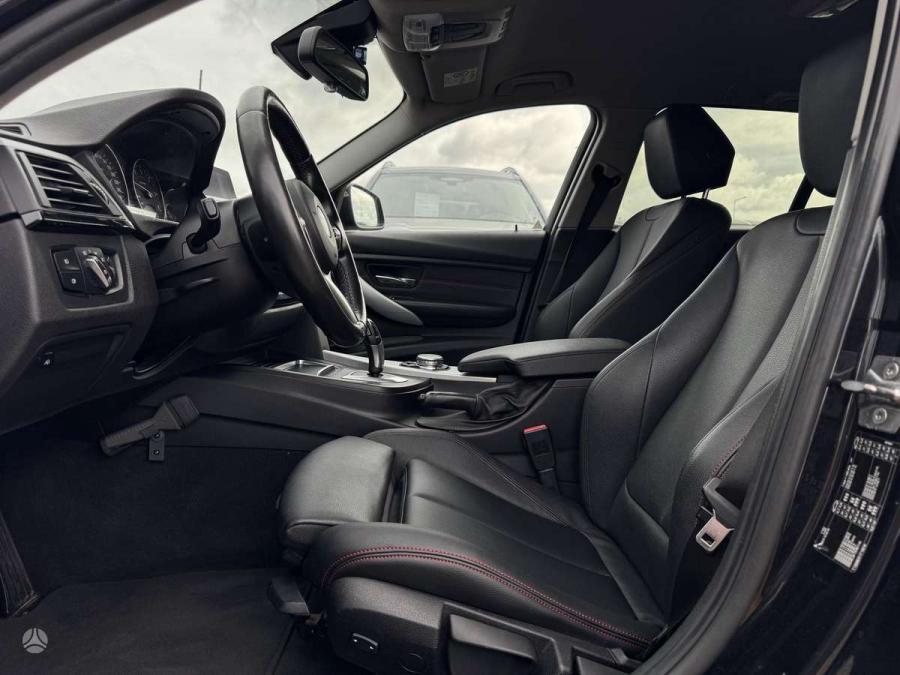 Black BMW 320 2016 in Vilnius, with an engine capacity of 2.00 L and mileage of 287 thousand km for 11390 €, photo 15 on AUTOMOTO.COM.LV