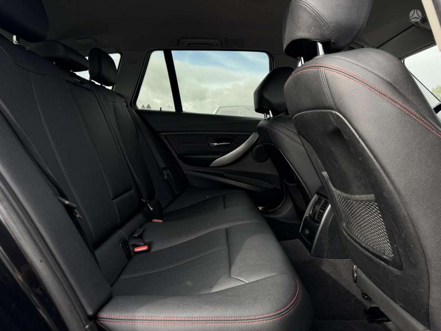 Black BMW 320 2016 in Vilnius, with an engine capacity of 2.00 L and mileage of 287 thousand km for 11390 €, photo 19 on AUTOMOTO.COM.LV