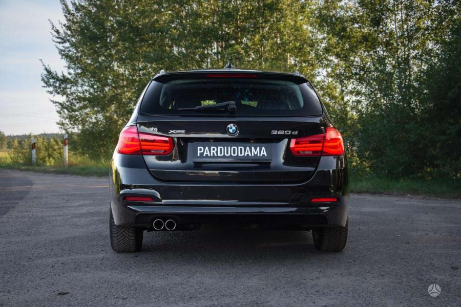 Black BMW 320 2016 in Elektrenai, with an engine capacity of 2.00 L and mileage of 222 thousand km for 9500 €, photo 5 on AUTOMOTO.COM.LV