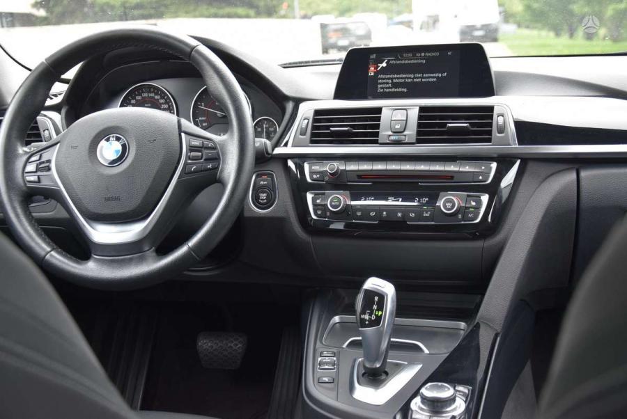 Black BMW 320 2016 in Vilnius, with an engine capacity of 2.00 L and mileage of 288 thousand km for 9200 €, photo 19 on AUTOMOTO.COM.LV