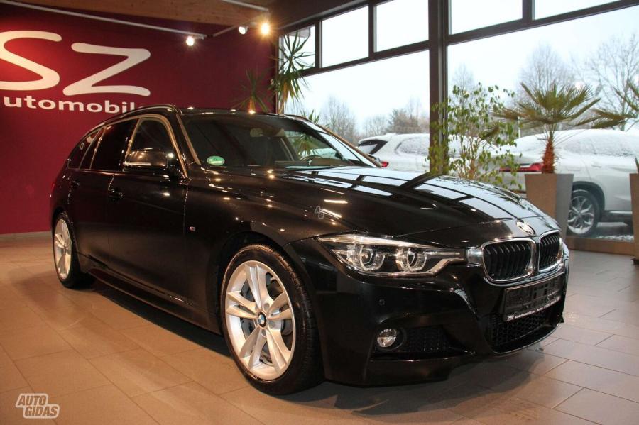 Black BMW 320 2017 in Kaunas, with an engine capacity of 2.00 L and mileage of 94 thousand km for 24563 €, photo 1 on AUTOMOTO.COM.LV