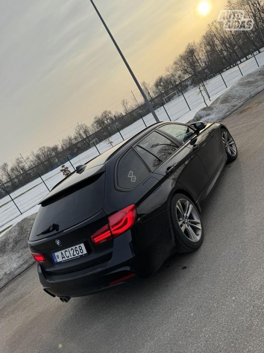 Black BMW 320 2017 in Vilnius, with an engine capacity of 2.00 L and mileage of 203 thousand km for 11800 €, photo 7 on AUTOMOTO.COM.LV