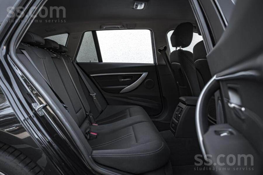 Black BMW 320 2017 in Riga, with an engine capacity of 2.00 L and mileage of 282 thousand km for 11990 €, photo 14 on AUTOMOTO.COM.LV