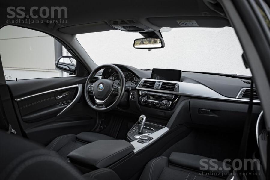 Black BMW 320 2017 in Riga, with an engine capacity of 2.00 L and mileage of 282 thousand km for 11990 €, photo 16 on AUTOMOTO.COM.LV