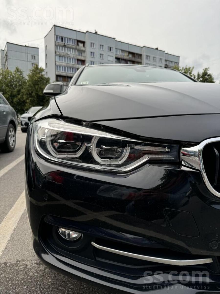 Black BMW 320 2017 in Riga, with an engine capacity of 2.00 L and mileage of 300 thousand km for 11300 €, photo 17 on AUTOMOTO.COM.LV