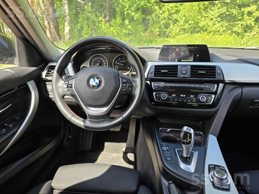 Black BMW 320 2017 in Riga, with an engine capacity of 2.00 L and mileage of 0 thousand km for 9950 €, photo 6 on AUTOMOTO.COM.LV