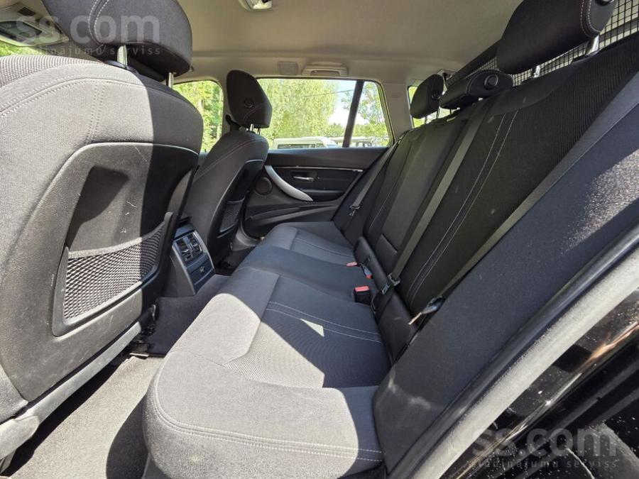 Black BMW 320 2017 in Riga, with an engine capacity of 2.00 L and mileage of 0 thousand km for 9950 €, photo 10 on AUTOMOTO.COM.LV