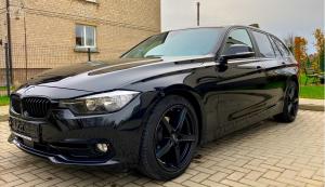 Black BMW 320 2017 in Kretinga, with an engine capacity of 2.00 L and mileage of 291 thousand km for 10999 €, photo 11 on AUTOMOTO.COM.LV