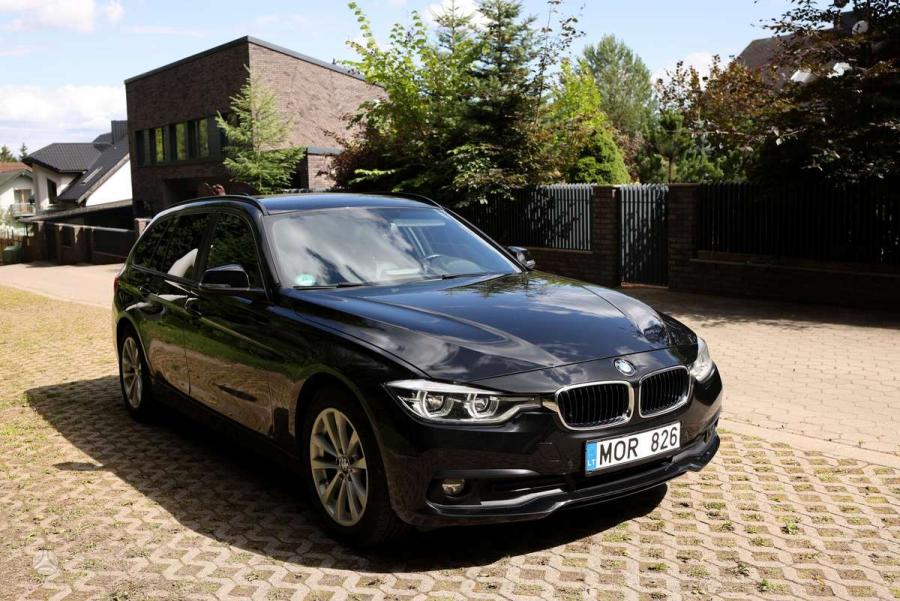 Black BMW 320 2017 in Vilnius, with an engine capacity of 2.00 L and mileage of 136 thousand km for 12000 €, photo 5 on AUTOMOTO.COM.LV