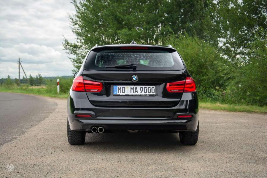 Black BMW 320 2017 in Elektrenai, with an engine capacity of 2.00 L and mileage of 224 thousand km for 10700 €, photo 5 on AUTOMOTO.COM.LV