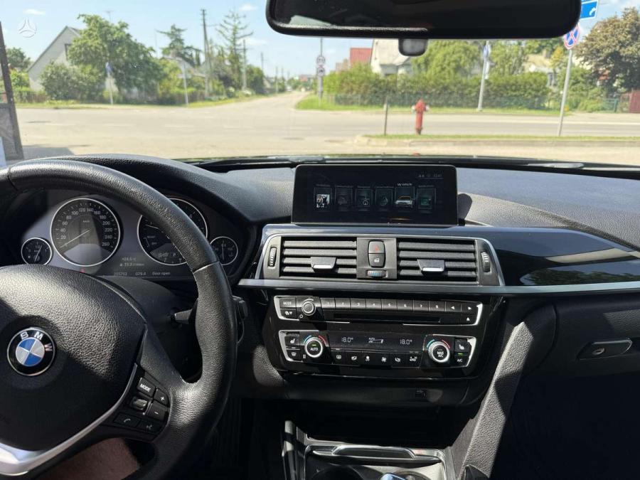 Black BMW 320 2017 in Marijampole, with an engine capacity of 2.00 L and mileage of 251 thousand km for 11600 €, photo 10 on AUTOMOTO.COM.LV