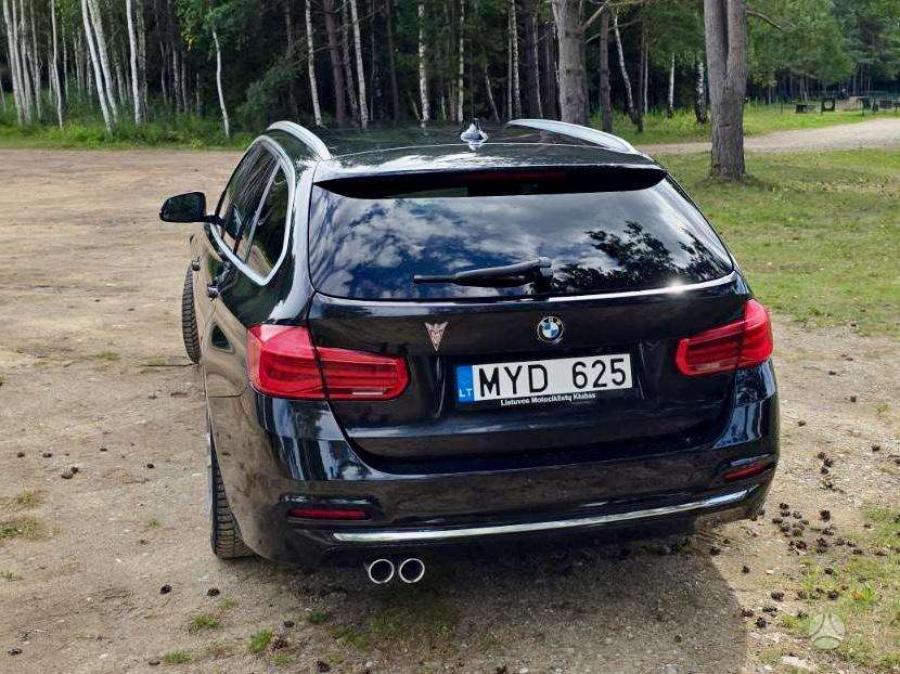 Black BMW 320 2017 in Palanga, with an engine capacity of 2.00 L and mileage of 271 thousand km for 11300 €, photo 8 on AUTOMOTO.COM.LV