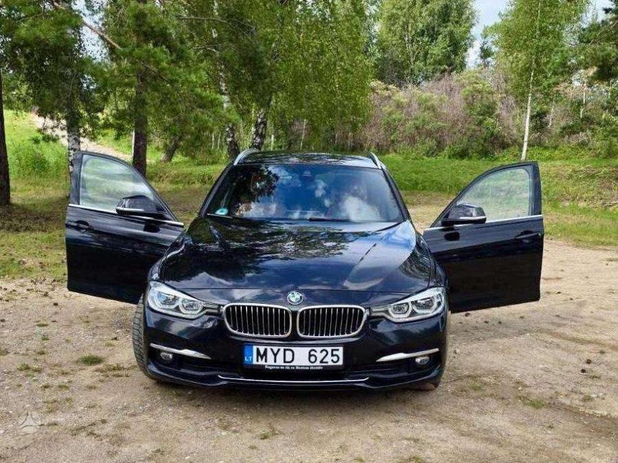 Black BMW 320 2017 in Palanga, with an engine capacity of 2.00 L and mileage of 271 thousand km for 11300 €, photo 9 on AUTOMOTO.COM.LV