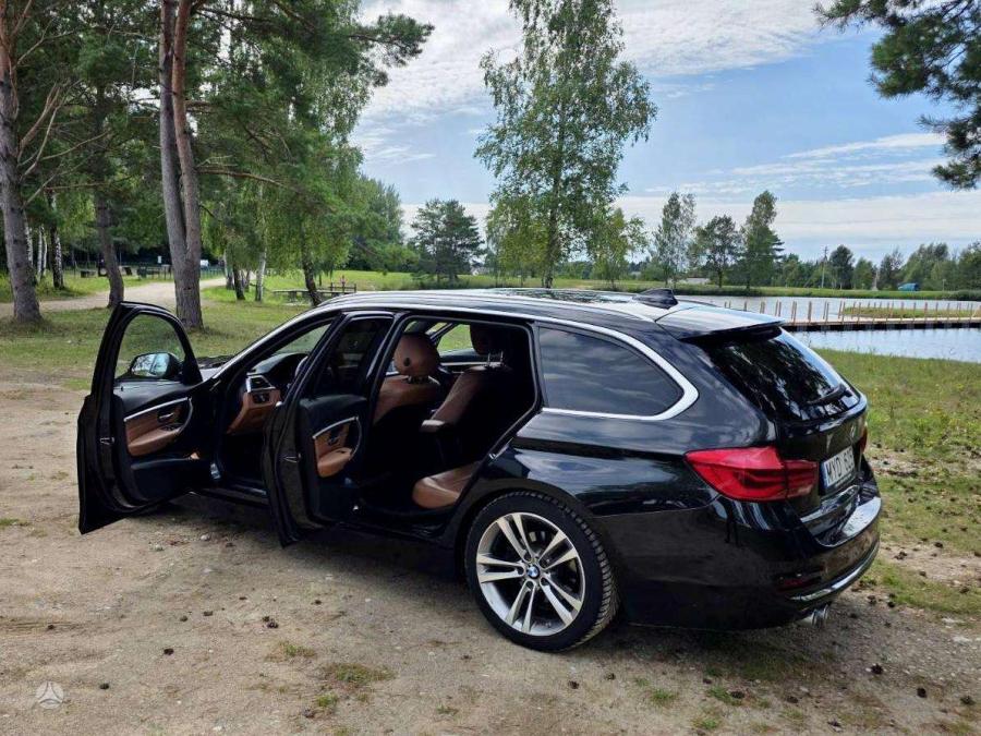 Black BMW 320 2017 in Palanga, with an engine capacity of 2.00 L and mileage of 271 thousand km for 11300 €, photo 10 on AUTOMOTO.COM.LV
