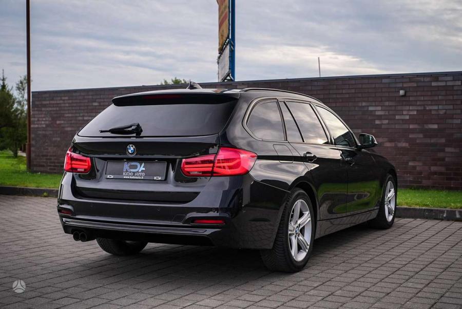 Black BMW 320 2017 in Marijampole, with an engine capacity of 2.00 L and mileage of 191 thousand km for 11950 €, photo 9 on AUTOMOTO.COM.LV