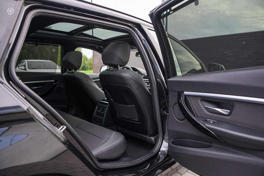 Black BMW 320 2017 in Marijampole, with an engine capacity of 2.00 L and mileage of 191 thousand km for 11950 €, photo 33 on AUTOMOTO.COM.LV