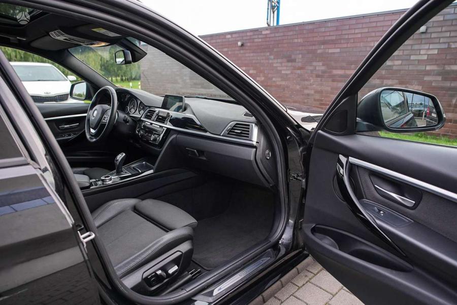 Black BMW 320 2017 in Marijampole, with an engine capacity of 2.00 L and mileage of 191 thousand km for 11950 €, photo 35 on AUTOMOTO.COM.LV
